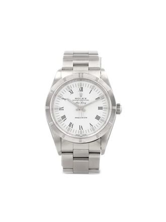 Rolex montre Air-King 34 mm (2002) - Blanc