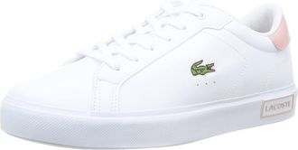 Lacoste Unisex Kinder Powercourt 0721 1 Suj Sneaker, Weißrosa, 38 EU