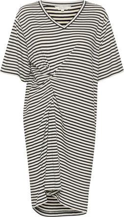 Part Two Part Two Damen Jenellepw Kleid, Schwarz Streifen, X-Small