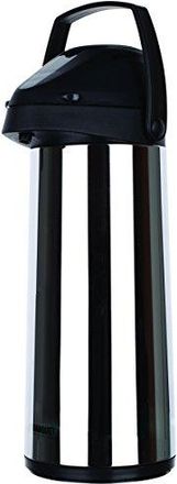 Banquet Airpot Thermos avec Pompe en Acier Inoxydable Argent&eacute;/Noir 14 x 14 x 38 cm 1,9 l