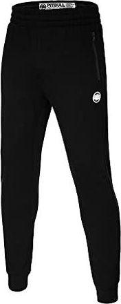Pitbull Jogging Homme Hatton, Pantalon Survetement Homme, Pantalons de Sport Coupe Régulière, Pantalon Sport Longueur, Sweatpants Training avec Poches Zippées