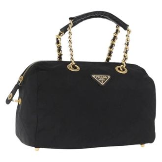 Prada Pre-owned Nylon Handtasche - - Pre-owned - Damen - Schwarzk - ONE SIZE