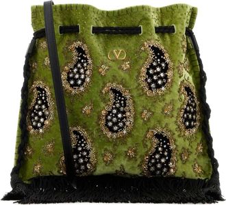 Valentino Garavani Femme, Sacs, Vert, Taille: ONE Size Nellc&ocirc;te Bucket Bag