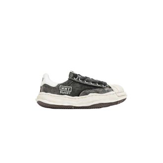 Miharayasuhiro Blakey Bleached Canvas Sneakers