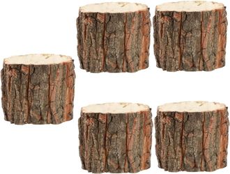 BESPORTBLE 5stücke Rustikaler Blumentopf Aus Wasserdichtem Baumrinde-Design Pflanzgefäß Für Garten Hausdeko Für Blumenarrangements Kreative Gestaltung Landhausst