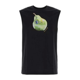 Burberry Homme, Tops, Noir, Taille: M D&eacute;bardeur en coton stretch