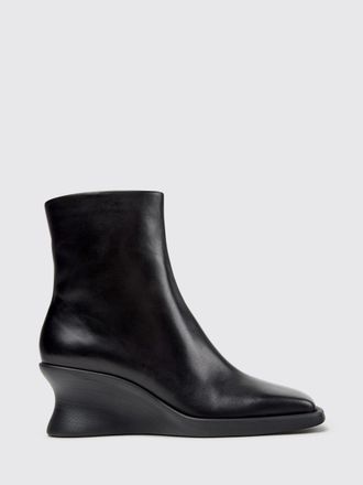 Camper Bottines &agrave; talon compens&eacute; Louise en cuir lisse &agrave; bout carr&eacute;