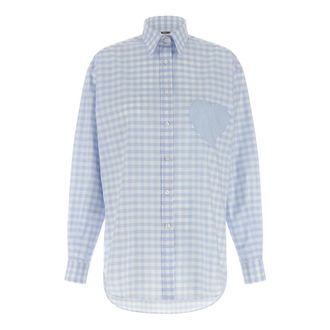 Moschino Langes Hemd - - Blouses & Shirts - Damen - Blau - S