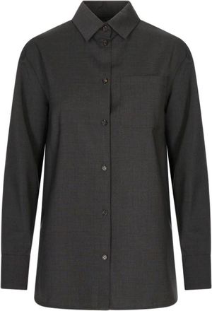 Max Mara Femme, Blouses et Chemises, Gris, Taille: 36 FR Chemise