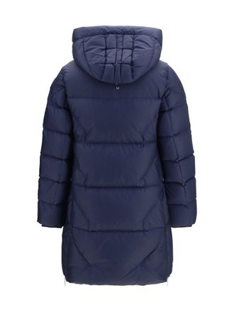 Parajumpers Womens Puffer Jacket Janet Navy Blue Duck Down