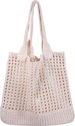 Garneck Sac Bandouli&egrave;re Femme Crochet L&eacute;ger &agrave; Motif Ajour&eacute; Sac Tiss&eacute; Pratique pour Plage pour Voyage pour Shopping
