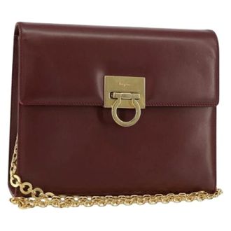 Ferragamo Sac bandouli&egrave;re en cuir Pre-owned - Femme - Pre-owned - Rouge - Taille: ONE Size