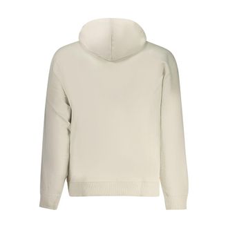 Calvin Klein Logo-Embroidered Cotton Hoodie - Beige