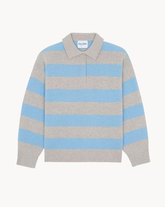 Kujten Pull col polo rayure rugby - Polo Royde Set Stripe