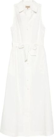Woolrich Femme, Robes, Blanc, Taille: 38 FR Robe Chemise Sans Manches