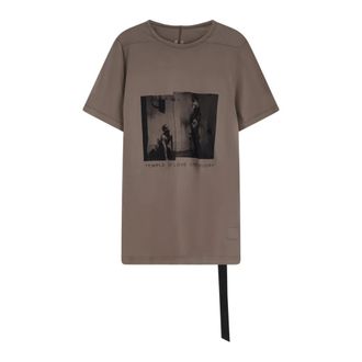 Rick Owens T-Shirt mit Rundhalsausschnitt und kurzen &Auml;rmeln - - Tops - Herren - Grau - M