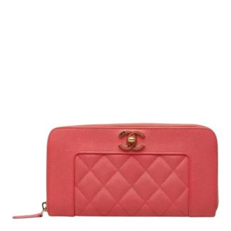 Chanel Pre-owned Matelasse Long wallet (bi-fold) - - Pre-owned - Damen - Rosa - ONE SIZE