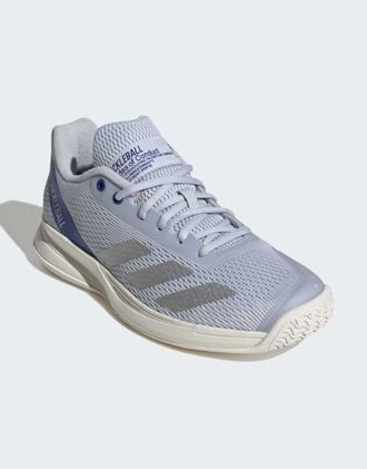 adidas adidas Performance - Courtflash Pickleball - Chaussures - Bleu/argent métallisé