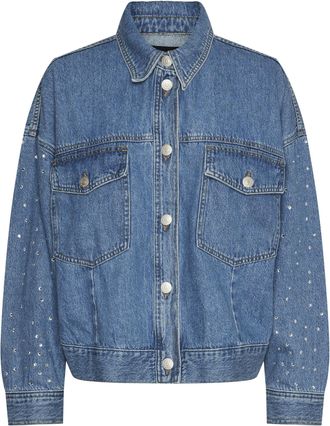 Pieces Female Jeansjacke PCSKY Strass