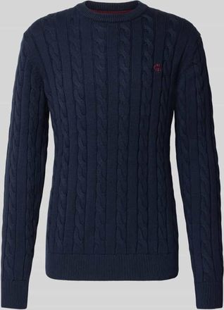 Mc Neal Slim Fit Strickpullover aus reiner Baumwolle