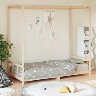 vidaXL Kinderbett 90x190 cm Massivholz Kiefer - Vidaxl