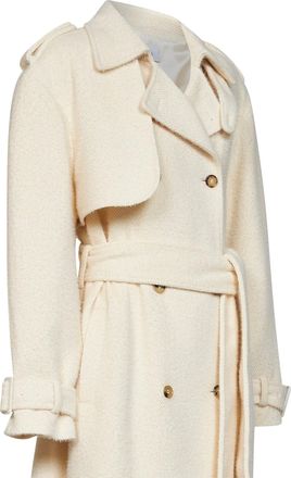 Giuseppe Di Morabito Double-Breasted Belted Trench Coat - Ivory
