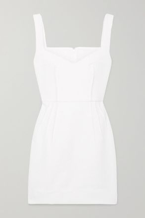 Emilia Wickstead Mini-robe En Cloqu&eacute; Judita - Blanc