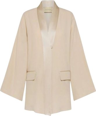 Momoni Femme, Vestes, Beige, Taille: 42 FR Giacca Trinity