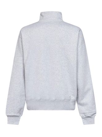 Jacquemus Mens Zipped Rollneck Sweatshirt The Gros Grain Grey Cotton Sweatshirts Sweater