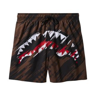 Sprayground Smeared Grunge Badeshorts - - Swimwear - Herren - Braun - L