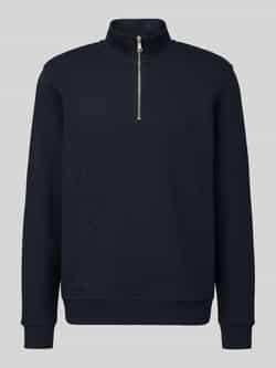 Marc O'Polo Denim Regular Fit Troyer aus reiner Baumwolle