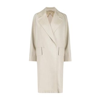 Max Mara Femme, Manteaux, Beige, Taille: 38 FR Mescal Manteau Duster Crois&eacute;