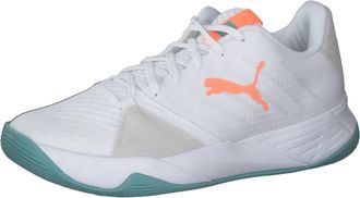 Puma Unisex Accelerate Pro W+ Hallenturnschuh, White-Neon Citrus-Nimbus Cloud-Porcelain, 43 EU