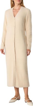 Comma Weiches Maxikleid im Cardigan-Stil