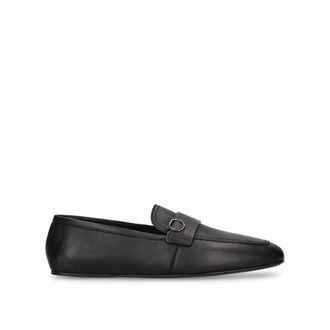 Ferragamo Homme, Chaussures, Noir, Taille: 43 EU Mocassins Slip-On en Cuir de Veau