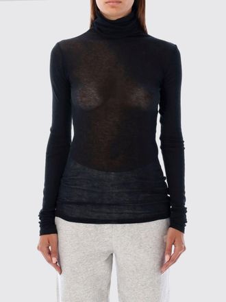 American Vintage Slim Fit Rollkragenpullover aus transparentem Baumwollstoff