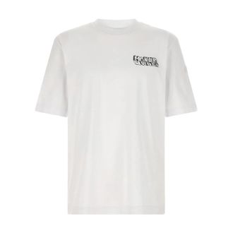 Moncler SS Baumwoll-T-Shirt - - Tops - Herren - Wei&szlig; - XL