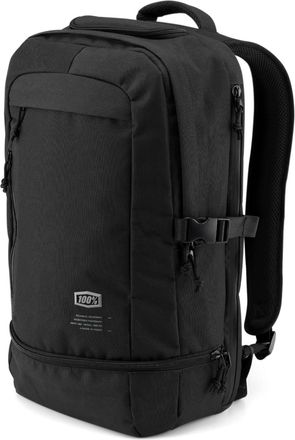 100% CASUAL Unisex-Erwachsene Transit Backpack Black-Os Rucksack f&uuml;r Mountainbikes, schwarz (schwarz), Einheitsgr&ouml;&szlig;e