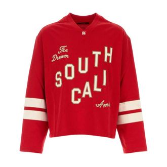 Amiri Homme, Tops, Rouge, Taille: L South Cali Football Tee