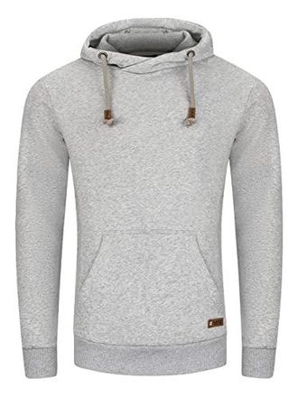 Riverso RIVJulian Pull &agrave; Capuchon pour Homme avec Poche Kangourou et col crois&eacute; en Coton, Sweat-Shirt, Hoodie, Gris Vert Rouge Bleu Noir S M L XL 2XL 3XL 4XL 