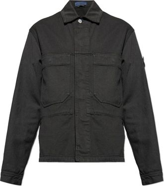 Stone Island Homme, Vestes, Noir, Taille: 2XL Chemise en jean avec poches
