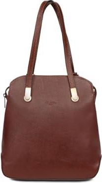 Pellet Sac Transformable - Compatible t&eacute;l&eacute;phone Portable - pour Femme - Collection R&eacute;publique - Marron - en Cuir