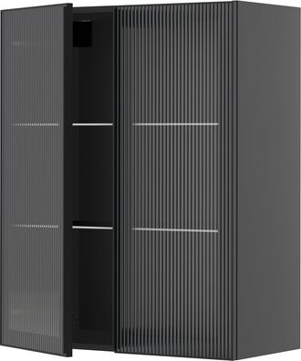 IKEA METOD Wandschrank mit Böden/2 Glastüren