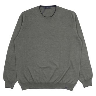 Fay Rundhals-Strickwaren - - Knitwear - Herren - Gr&uuml;n - 3XL