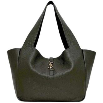 Saint Laurent Sac cabas vintage Pre-owned - Femme - Pre-owned - Vert - Taille: ONE Size