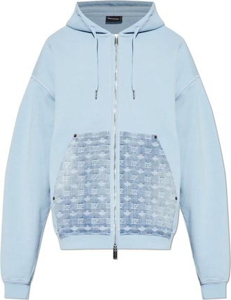 Dsquared2 Homme, Sweatshirts et sweats &agrave; capuche, Bleu, Taille: S The Sweat &agrave; capuche