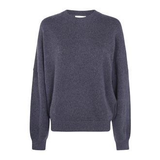 Khaite Margaux Kaschmir-Pullover mit Rundhalsausschnitt - - Knitwear - Damen - Grau - S
