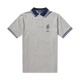 Polo Ralph Lauren Custom Bear Polo - - Tops - Herren - Grau - S