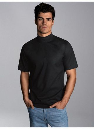 Trigema T-Shirt TRIGEMA T-Shirt mit Stehkragen (1-tlg)
