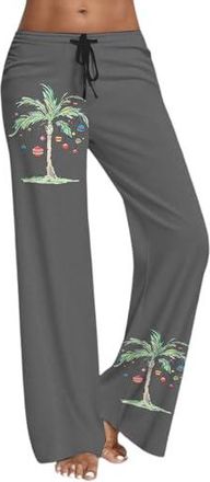 Generic Pantalon Femme, Pantalons De Sport Femme Christmas Pantalon DéContracté Et Confortable à Imprimé Festif Taille éLastiquéE avec Cordon De Serrage Jambe